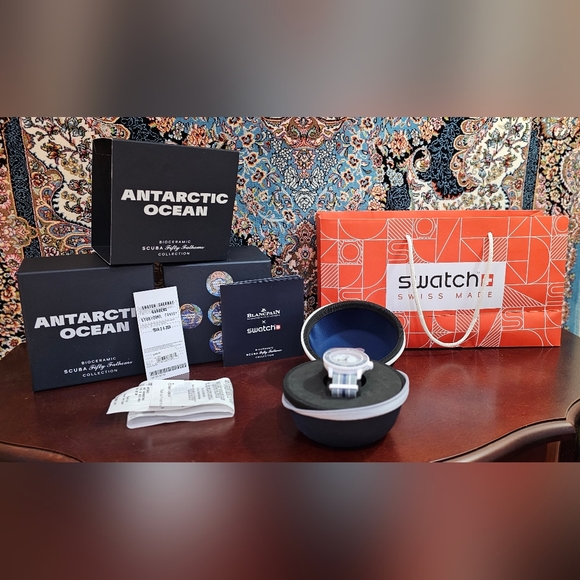 Swatch | Accessories | Swatch X Blancpain Fifty Fathoms Antartic Brand ...